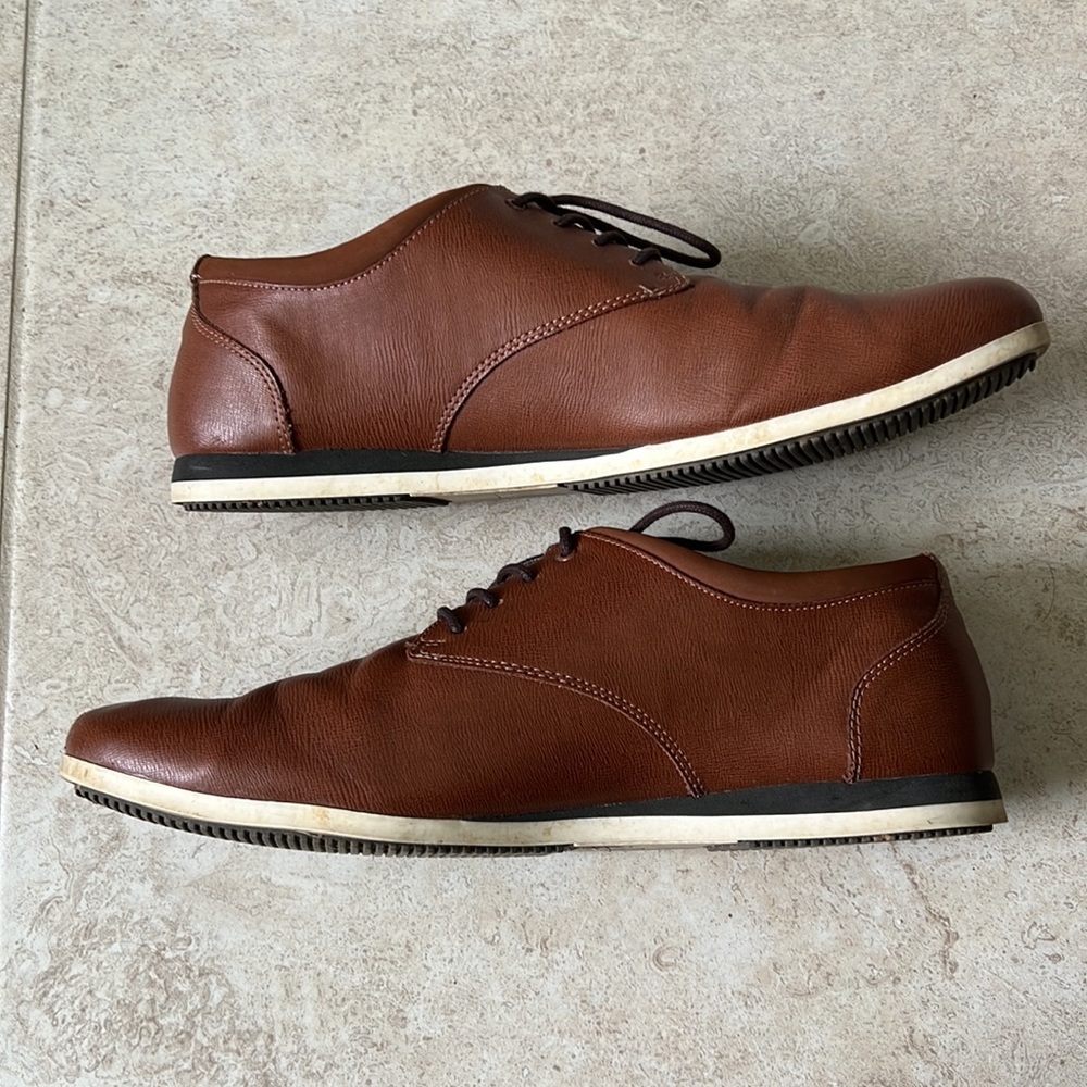 Aldo Leather (Cognac/Coffee Brown Color) Shoes - Gem